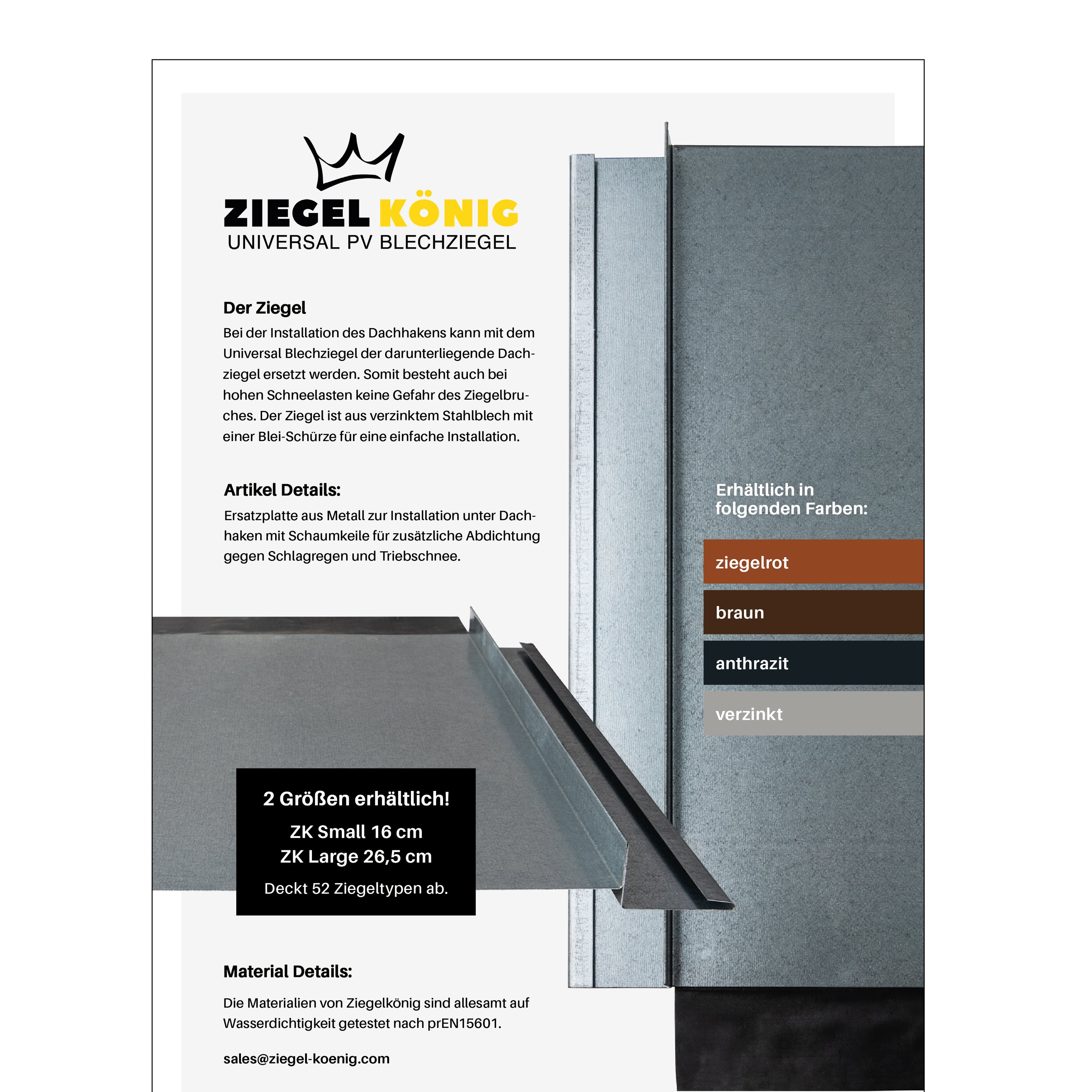Ziegel König ZK Large – ZK Vertriebs GmbH
